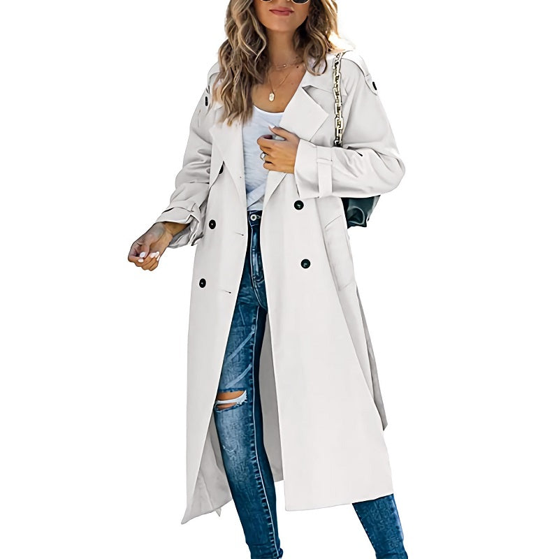 Zara - Long Trench Coat for Women – Emma Mae Boston